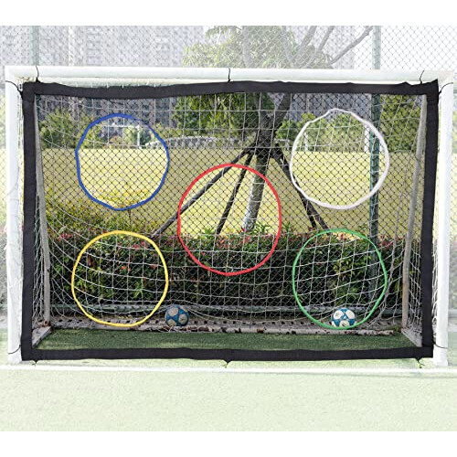 Lacrosse Goal Soccer Goal Target Net With 7 Bright Scoring Target Best ...