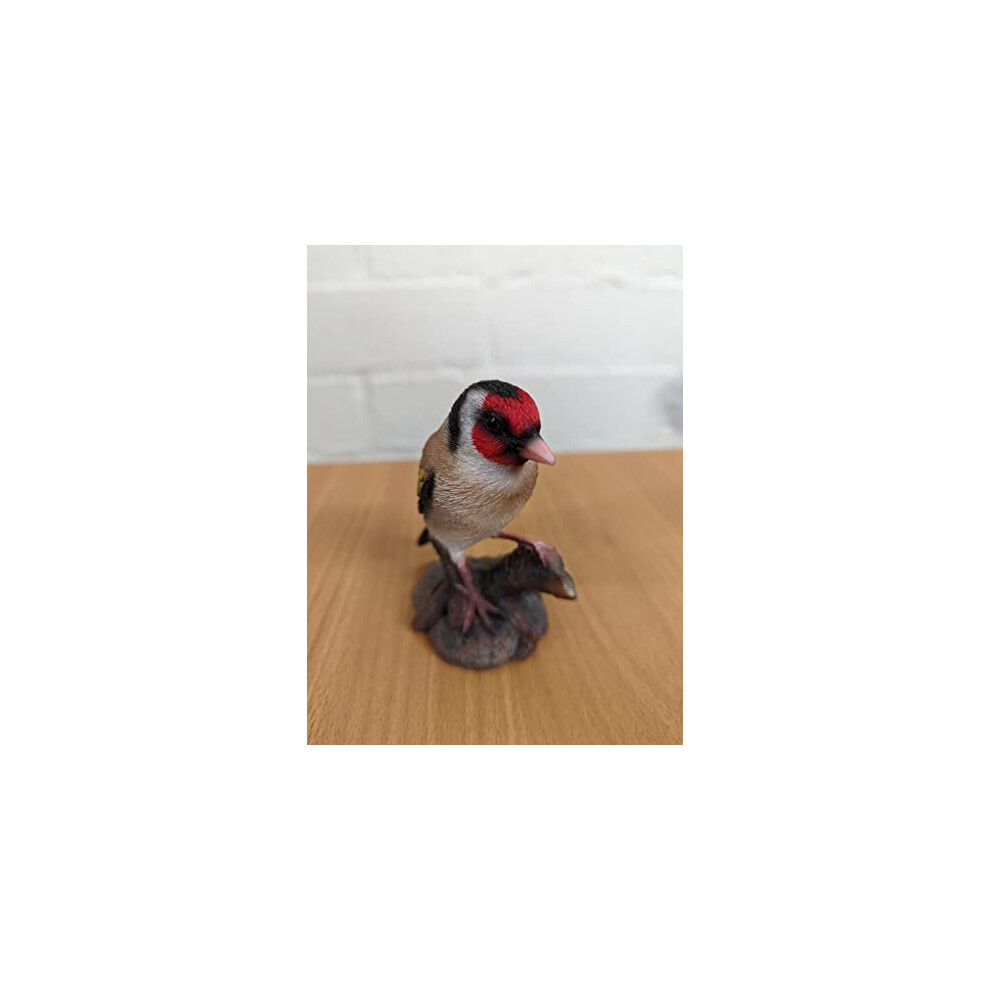 - British Birds Life Like Robin & Goldfinch Garden Ornaments ...
