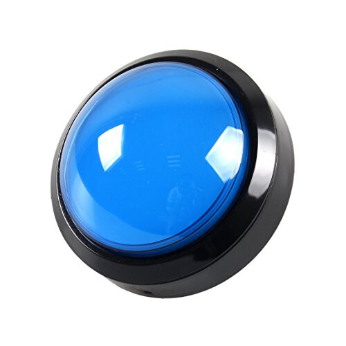 4 Inch 100mm Big Dome 12V LED Illuminated Push Buttons With Microswitch For Arcade Machine Video ...