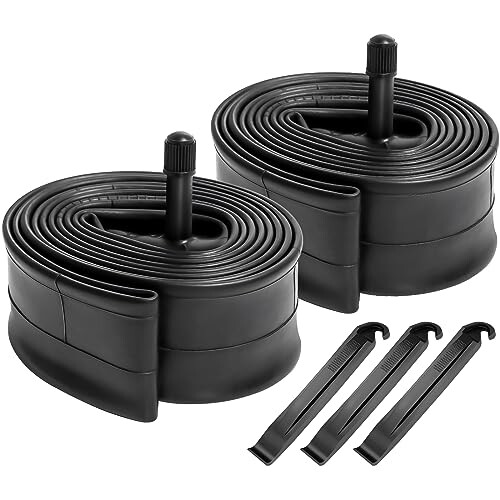 YunSCM 2-Pack 27.5 inch Bike Inner Tubes 27.5x1.75/1.95/2.125 ETRTO 47/57-584 AV32mm Schrader ...