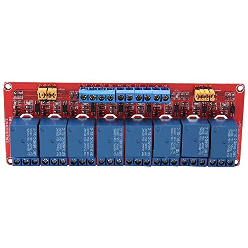 Electronic Relay,24V 8 Channel Optocoupler Relay Module Board High Low ...