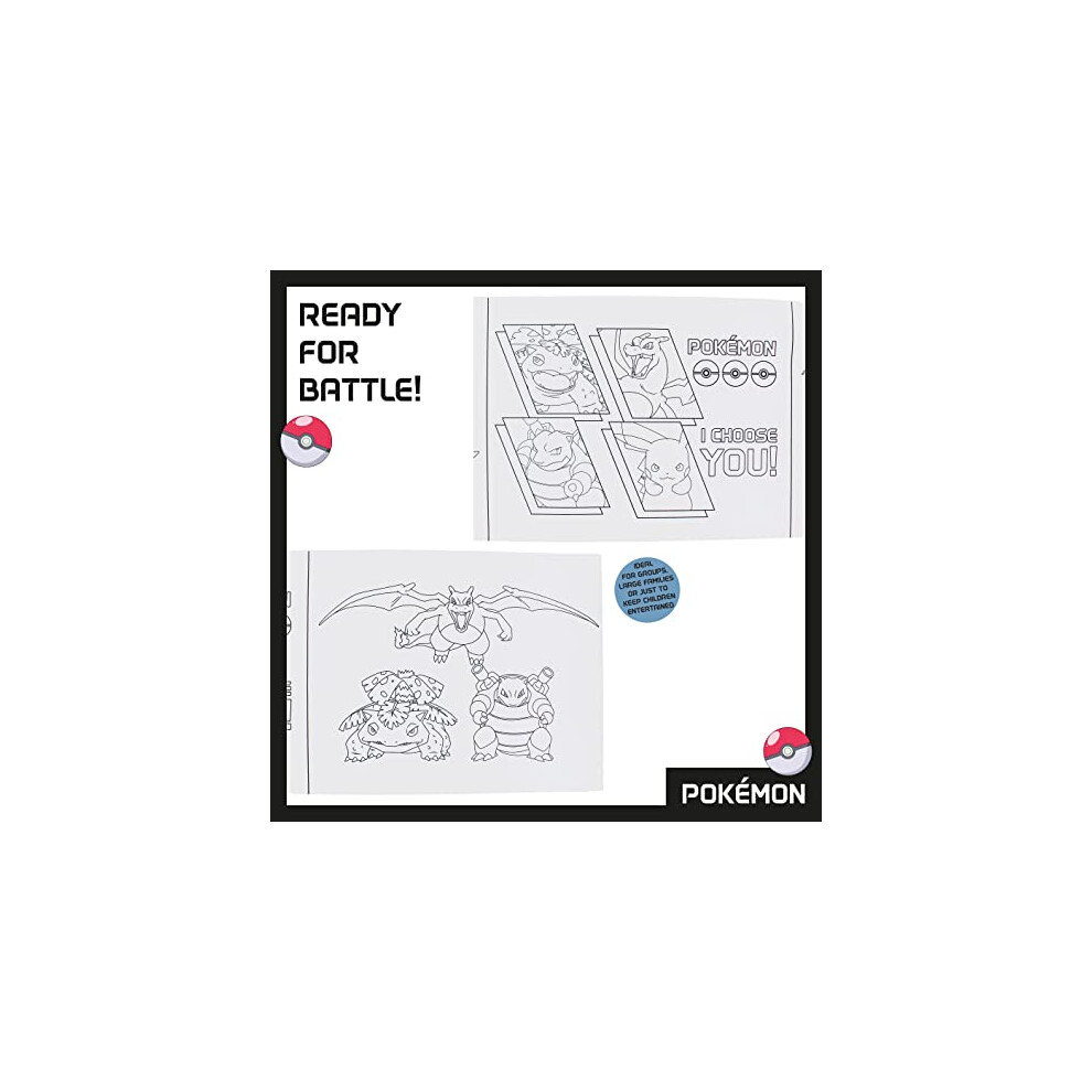 Pokemon Colouring Roll | Pokemon Colouring Set | Pokemon Colouring ...