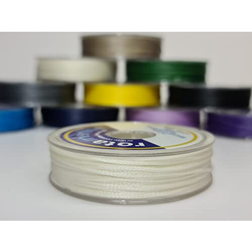 Whipping Twine 1.2mm 35mt Polyester Waxed Thread Spool (White) on OnBuy