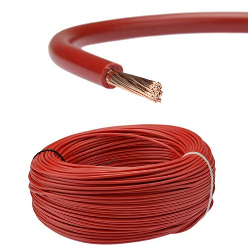 TRI RATED 12V 240V RED/BLACK PANEL & POWER SWITCH AUTO CABLE WIRE ...