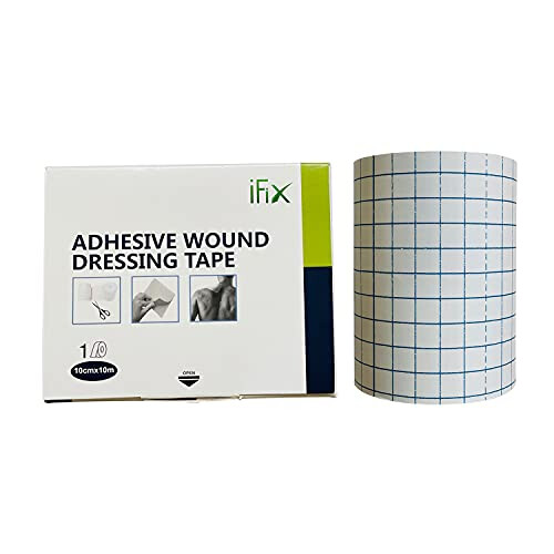 iFix Adhesive Wound Dressing Tape-Surgical Tape, 1 Roll-10 cm x10 ...
