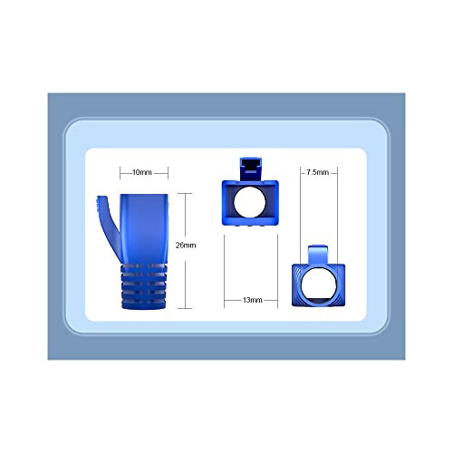 50 Pcs Cat6 Cat6A Cat7 Strain Relief Boot, RJ45 Plug Connector Cover ...