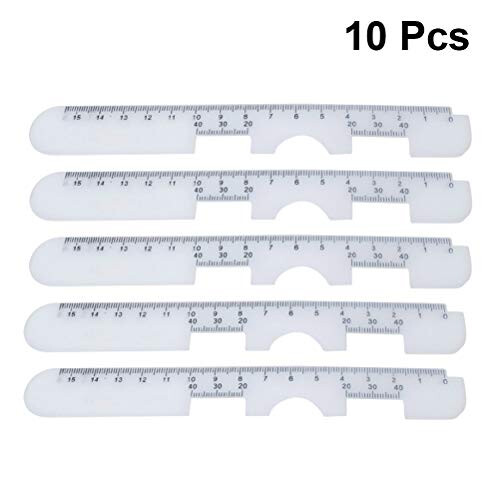 10Pcs Pupillary Distance Ruler Plastic Optical PD Ruler Pupil Distance ...
