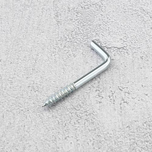 100PCS L Hook Screws Screw-in Hooks Screws Carbon Steel 7-Shaped Screws ...