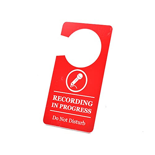 Recording in Progress, Do Not Disturb, Warning Door Sign, Door Hanger ...