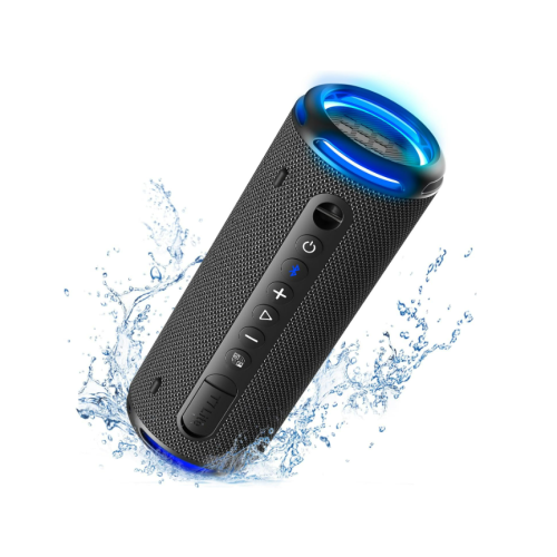 Chronus Bluetooth Speaker, Enhanced Bass, Rainbow Light Show, 24H ...