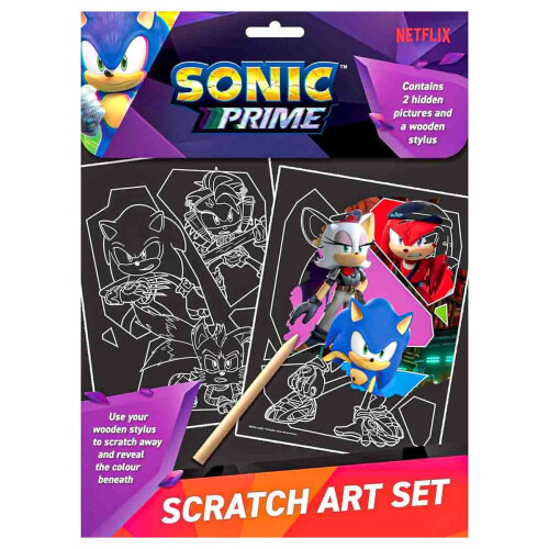 Sonic Prime Scratch Art Set on OnBuy