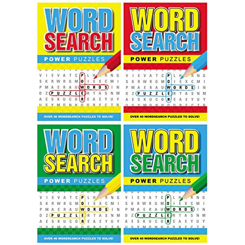 A4 Size Word Search Power Puzzle Books - Set of 4 on OnBuy