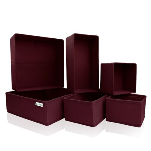 Qoolish Drawer Organiser Set of 6 Sturdy Draw Organizer to sort Your ...