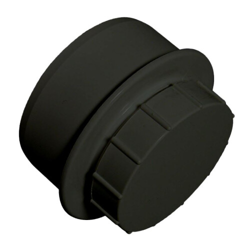 FloPlast Black Soil Screwed Access Cap - 110mm on OnBuy