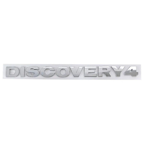 (Rear Chrome) 3d Abs Chrome Black Discovery 4 Logo Letters Car Trunk ...
