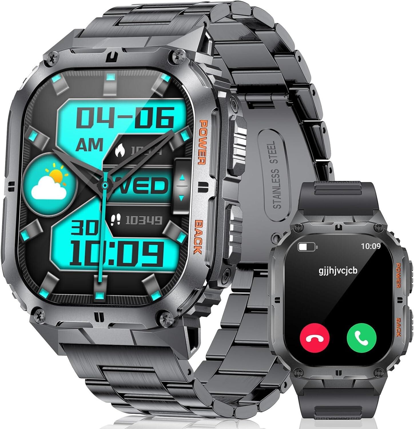 Chronus Smart Watch 1.96-inch AMOLED Fitness Tracker, Can Answer Calls ...