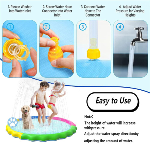 Sprinklers Splash Pad Child Water Play Mat Summer Outdoor Water Spray ...
