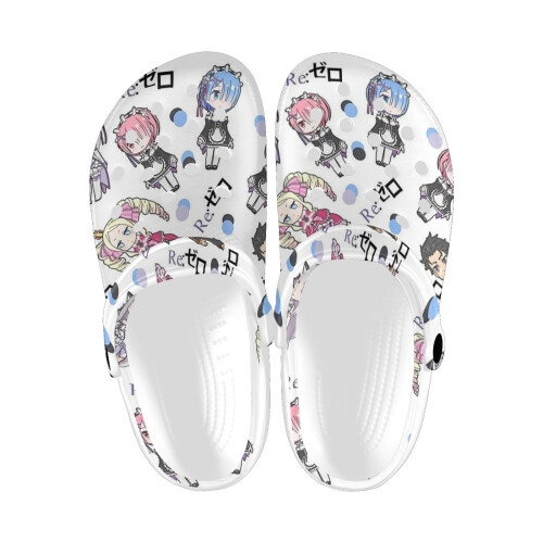 (ReZero Anime Chibi Design_10580) Garden Clogs Shoes for Mens & Womens ...