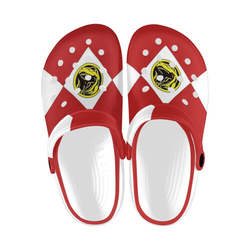 (MMPR Red Ranger With Coin_22929) Garden Clogs Shoes for Mens & Womens ...