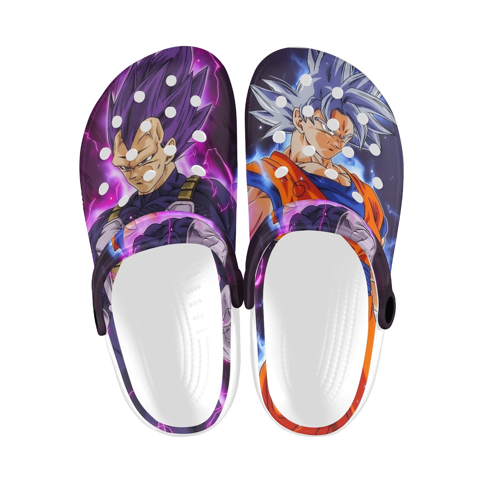 (Goku ultra instinct and Vegeta ultra Ego_10915) Garden Clogs Shoes for ...