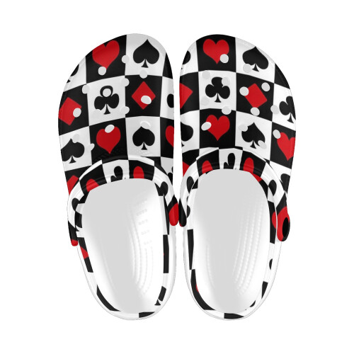 (Playing card_6407) Garden Clogs Shoes for Mens & Womens & Kids Clog ...