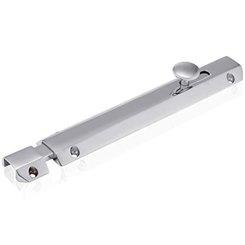 XFORT 4 Inch Polished Chrome Surface Bolt, Heavy Duty Internal Door ...