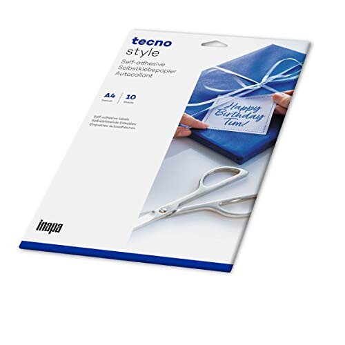 Self-Adhesive Paper Tecno Style: self-Adhesive Labels in DIN A4, 10 ...