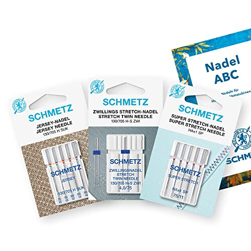 Sewing Machine Needles Jersey Set, 5 Jersey (Ball Point) Needles, 5 ...