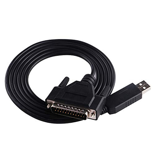 6FT USB RS232 to DB25 Serial Cable for Fanuc CNC DNCLINK Configuration ...