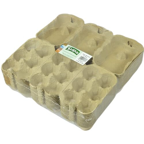 Half Dozen Egg Boxes x 36 -Pieces, Traditional Fibre Egg Box, 100% ...