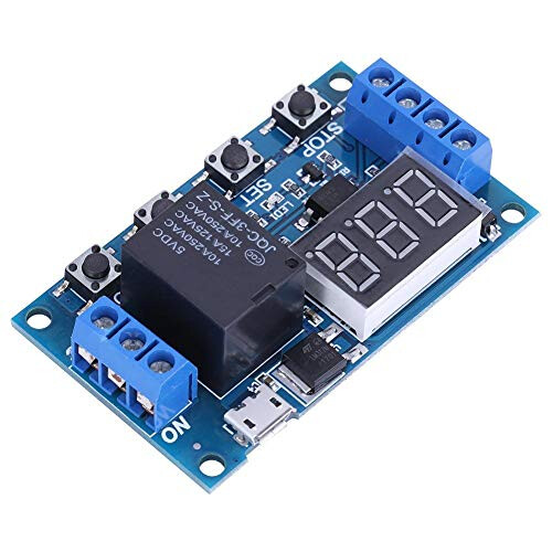 Timer Switch Module DC 6V~30V Trigger Delay On/Off Cycle Timer Relay Switch Module with Digit ...