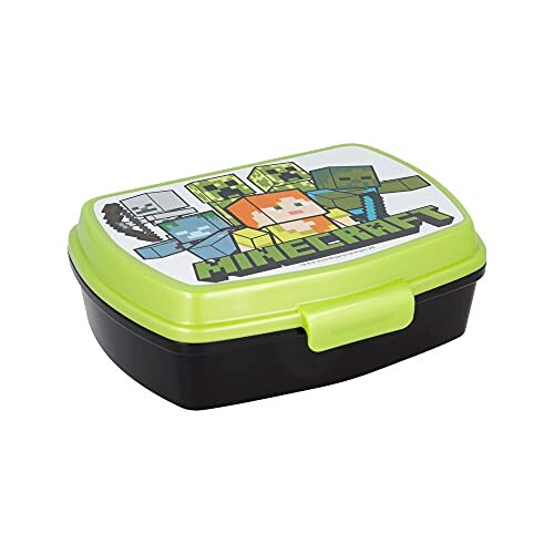 Minecraft Sandwich Lunch Snack Box Kids Children School on OnBuy