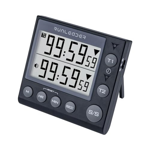 NInE-ROnG 2-Channel Countdown Countup Timer with 12H/24H Clock Kitchen ...