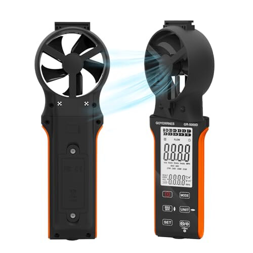 Portable Handheld Anemometer HVAC Wind Speed Meter Tester Measure Wind ...