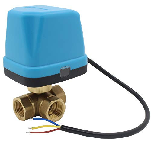 3 Port motorised Valve 3 Way Ball Valve 220v motorised Three Way Valve ...