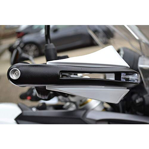 Motorcycle Handguards with LED Daytime Running Lights | Wind Deflectors ...