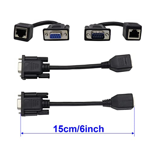 DB9 to RJ45 Adapter Cable RJ45 to RS232 Cable, DB9 9-Pin Serial Port ...