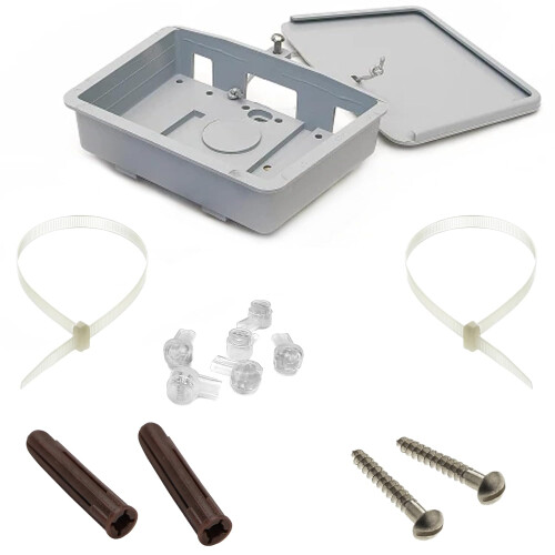 1STec BT66b Grey external use enclosure for BT Openreach Telephone ...