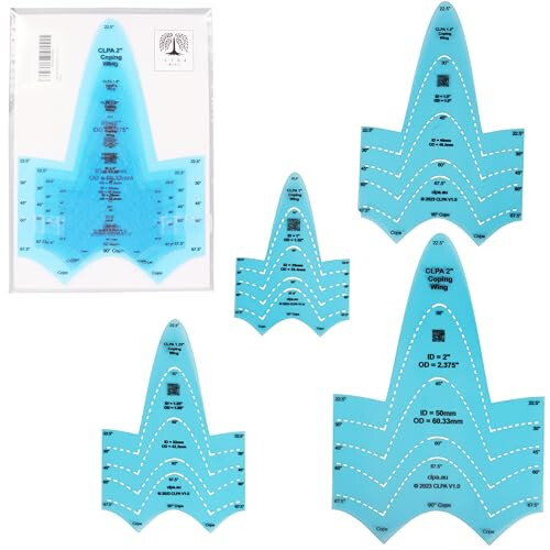 Coping Wing Set 1" to 2" - Set of wrap Around Pipe Notching and Coping ...