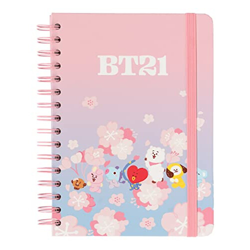 BT21 Official Merchandise Cherry Blossom A5 Notebook|Bullet Journal ...