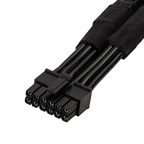 SilverStone PP12-PCIE, 2 x PCIe 8 pin (PSU) to 12 pin (GPU) power cable ...