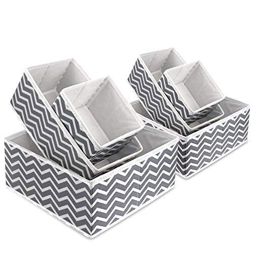 Fabric Storage Box Foldable Wardrobe Drawer Dividers Closet Dresser ...
