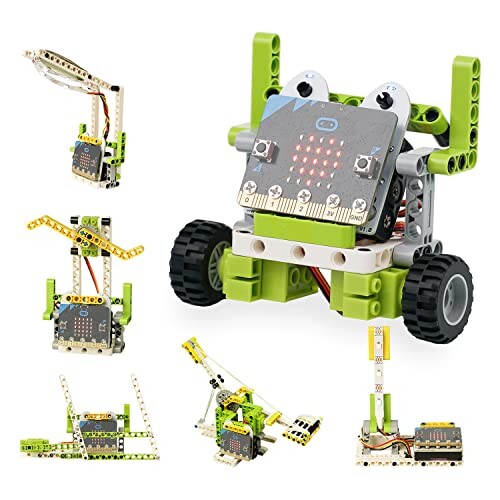 ELECFREAKS microbit Ring:bit 6-in-1 Building Bricks Kit, Programmable ...