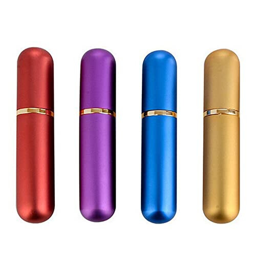 4 Pcs Aluminum Essential Oil Nasal Inhaler Aromatherapy Bottle ...