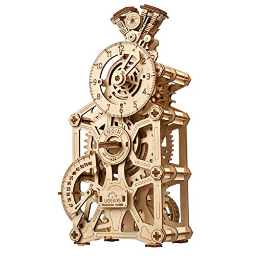 Engine Clock 3D Puzzle - Wooden Model Kits for Adults – 3D Wooden ...