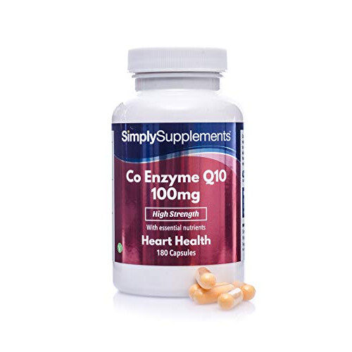 Coenzyme Q10 100mg Capsules | 180 Capsules = Up to Six Month Supply ...