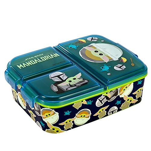 Star Wars Mandalorian Kids Childrens Multi Compartment Rectangular ...
