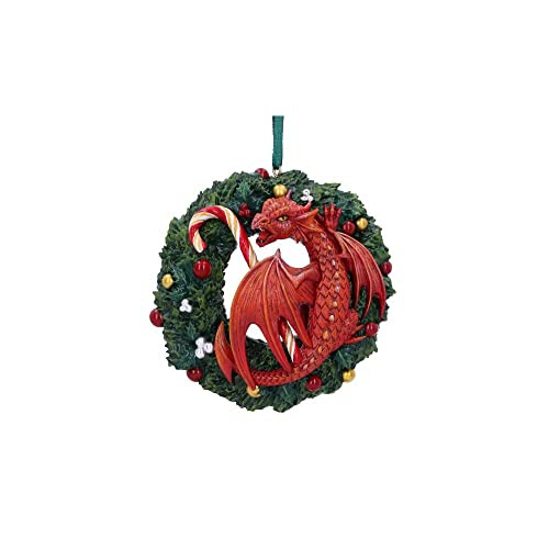 Anne Stokes Sweet Tooth Dragon Hanging Ornament 9cm, Resin, Red, Anne ...