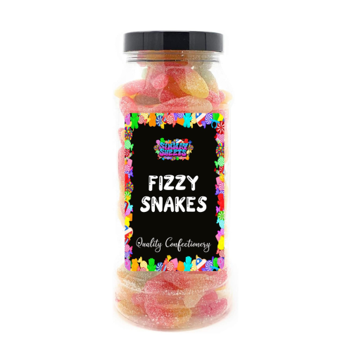 Fizzy Snakes Fizzy Sour Retro Sweets Gift Jar on OnBuy
