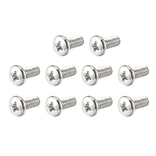 M4 x 10mm 304 Stainless Steel Phillips Pan Head Screws Bolt 60pcs on OnBuy
